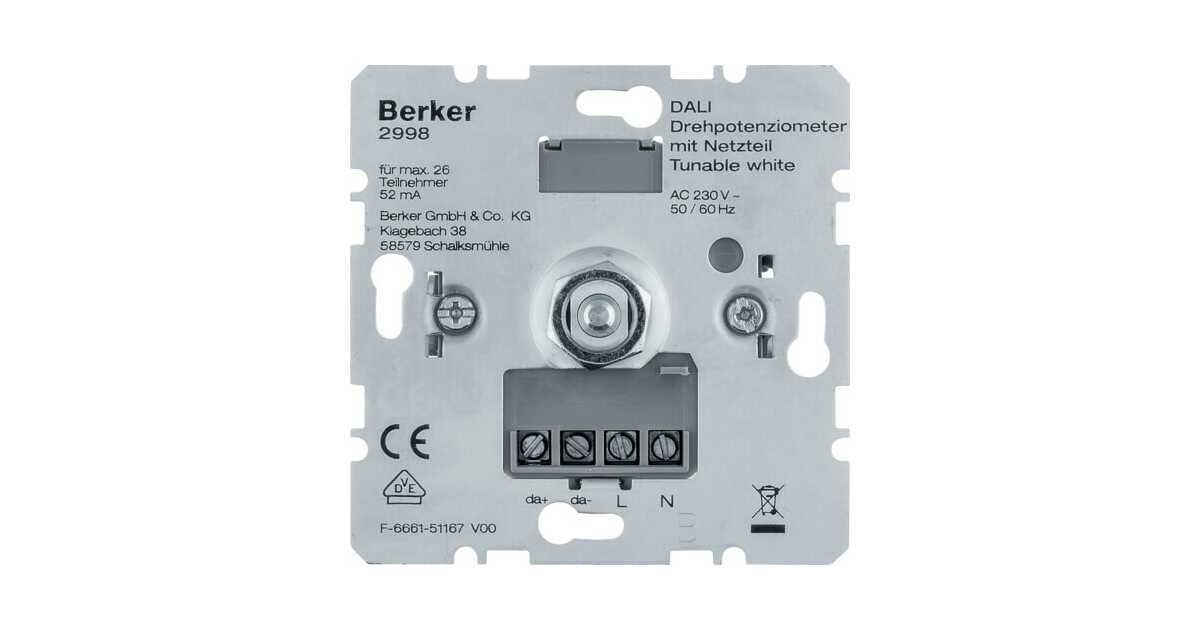 Potencjometr obrotowy DALI z wbudowanym zasilaniem, Tunable White ...